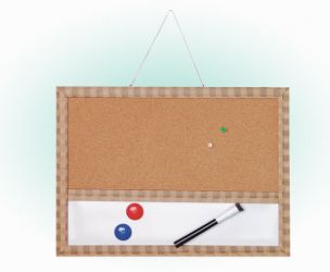 Wood Frame Combination Board,Cork And Magnetic Combo Board,Whiteboard ...